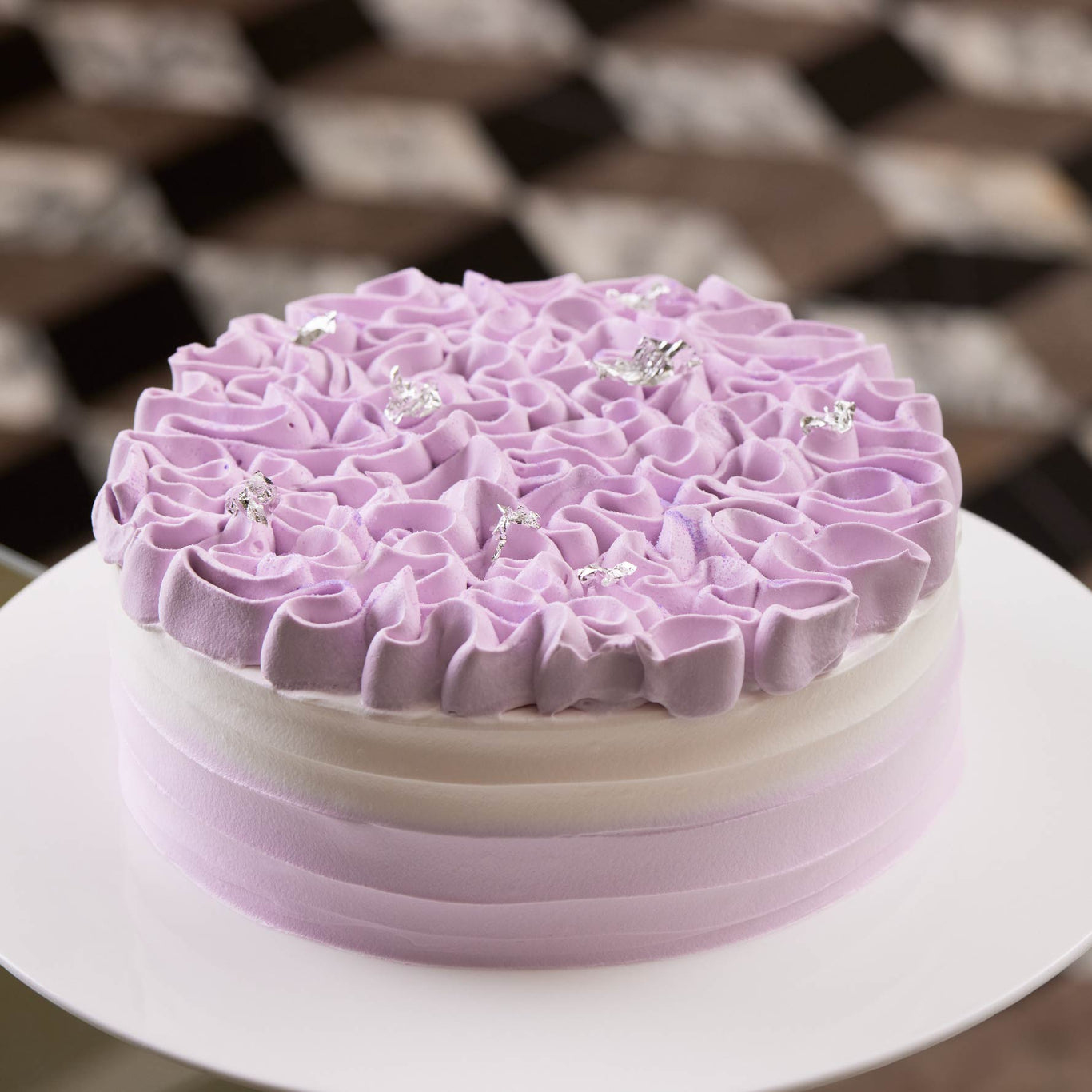 Natalie Taro Chiffon Cake - Butterfly Patisserie - Rosewood Hong Kong ...